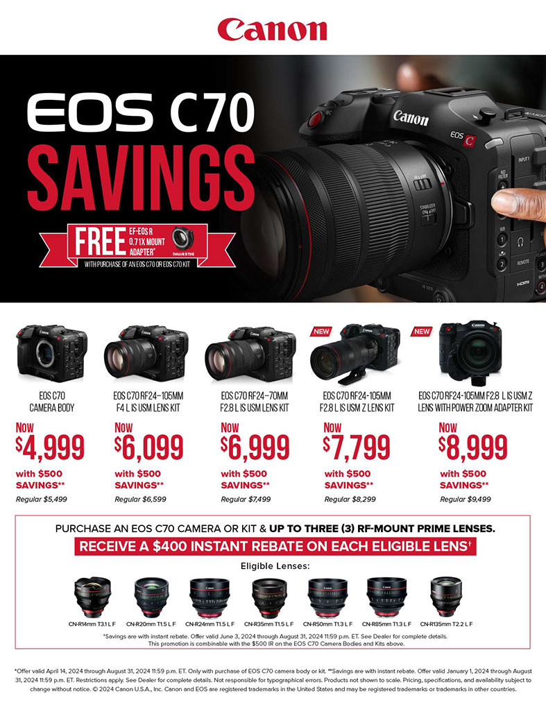 Canon Sales Flyers at Cameragraphics