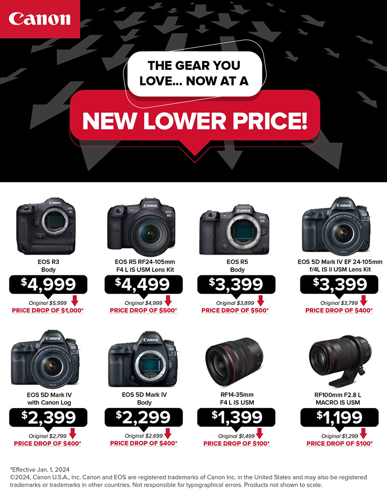 Canon Sales Flyers at Cameragraphics