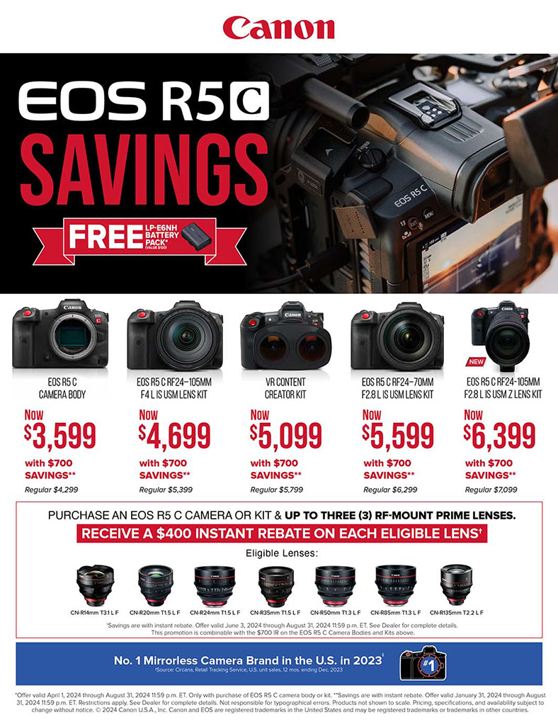 Canon Sales Flyers at Cameragraphics