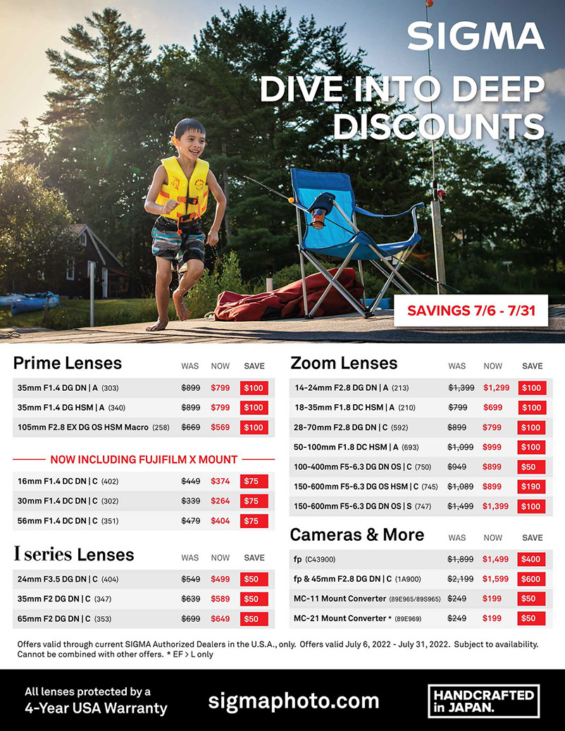 Sigma Sales Flyers at Cameragraphics